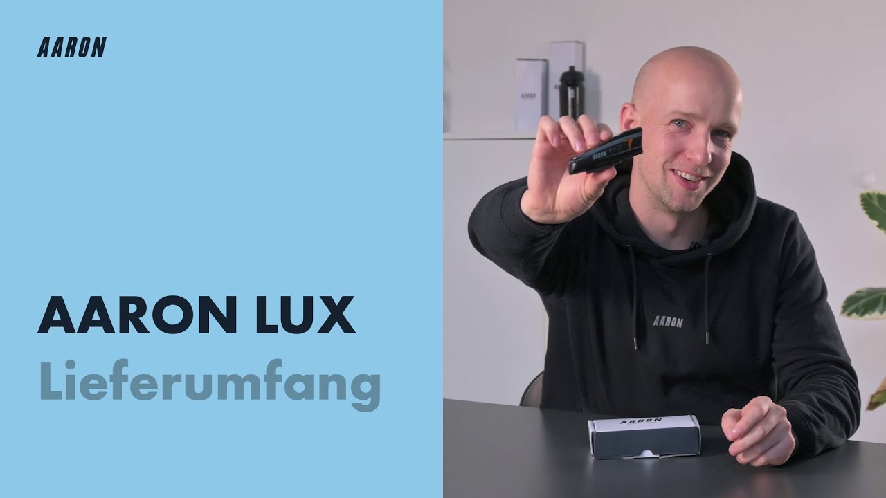 AARON LUX Fahrradlicht - Unboxing & Lieferumfang - YouTube
