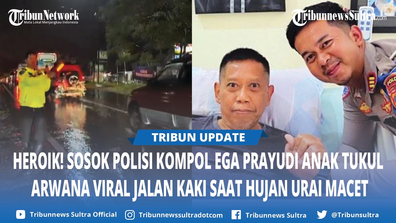 SOSOK Polisi Kompol Ega Prayudi Anak Tukul Arwana Viral Jalan Kaki Saat ...