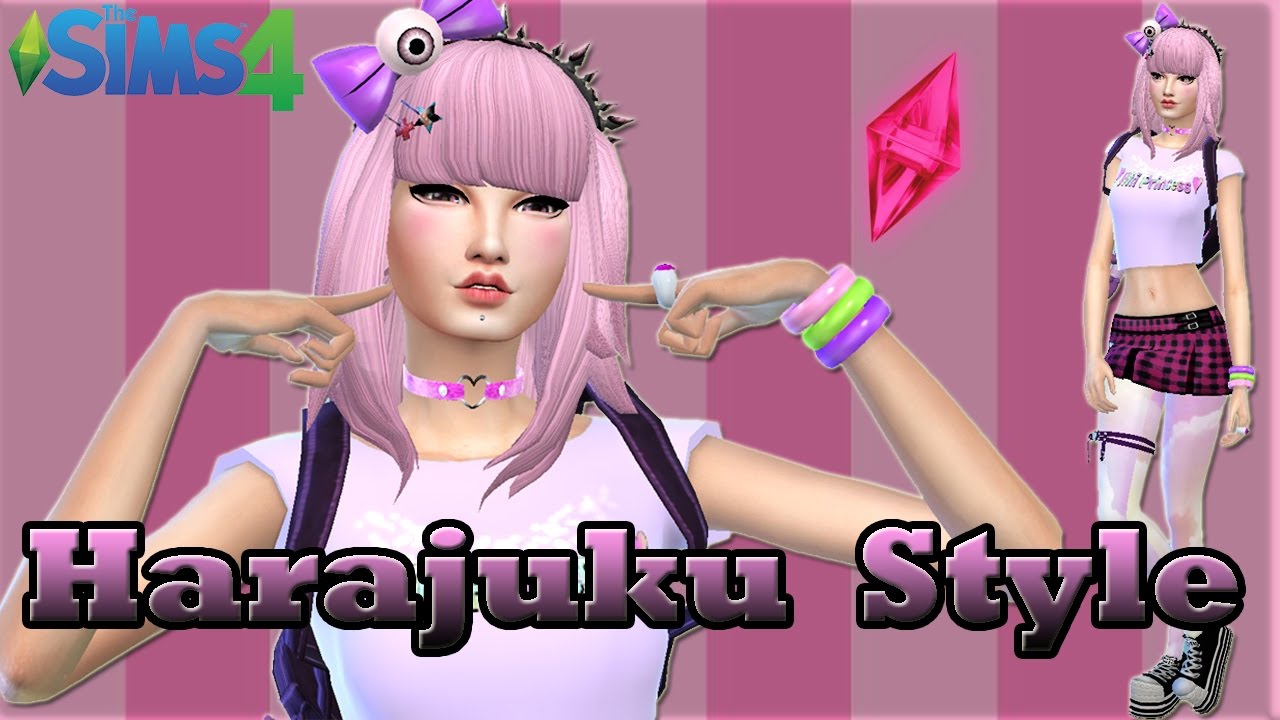 The Sims 4: Create a Sim | Harajuku Style ♥ - YouTube
