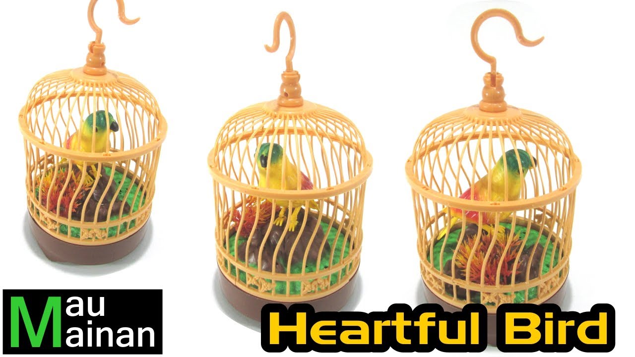 Mainan Heartful Bird | Mainan Burung Dalam Sangkar Berkicau Dengan ...