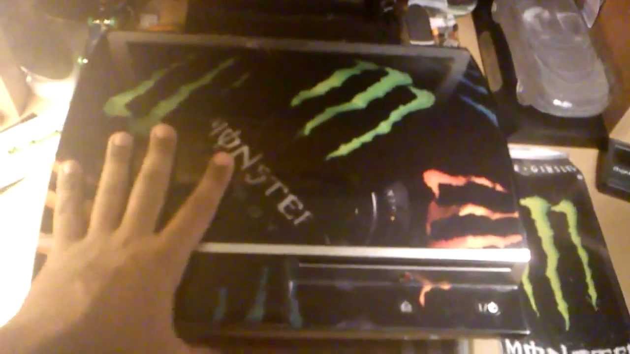présentation de ma ps3 custom Monster - YouTube