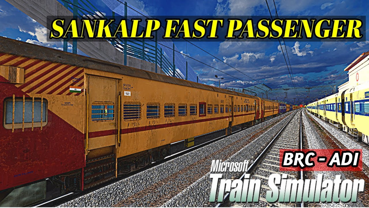🔴 MSTS LIVE 🔴09495 BRC-ADI SANKALP FAST PASSENGER ACT | MIRV2 | TRAIN ...
