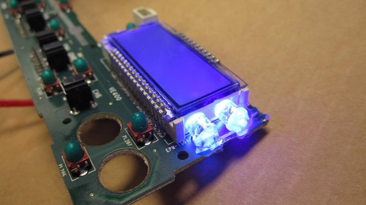 (#0101) Car Stereo Blue LED Mod - Design for Ambiguity - YouTube