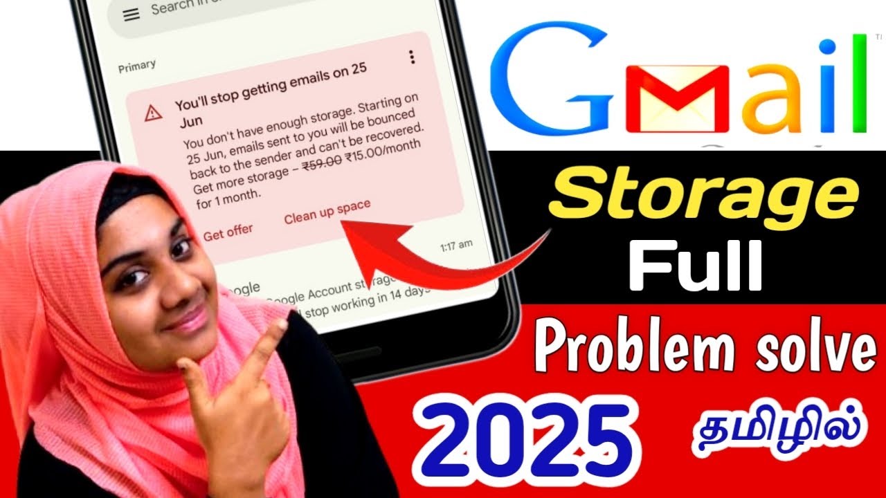 HOW TO FIX GMAIL STORAGE FULL PROBLEM | YOU DON'T HAVE ENOUGH STORAGE ...