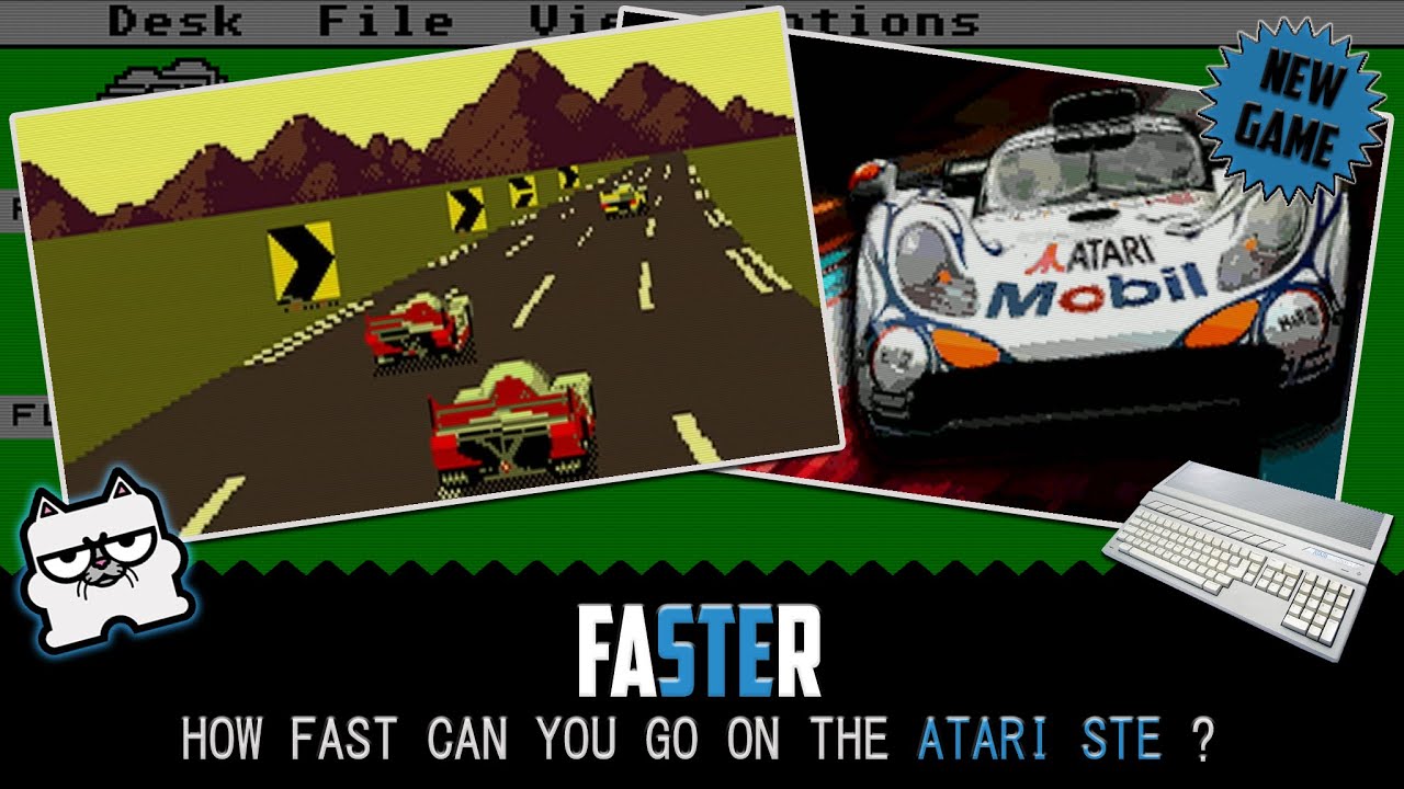FASTER - we race in a new Atari STE game on the MiSTer FPGA with ...