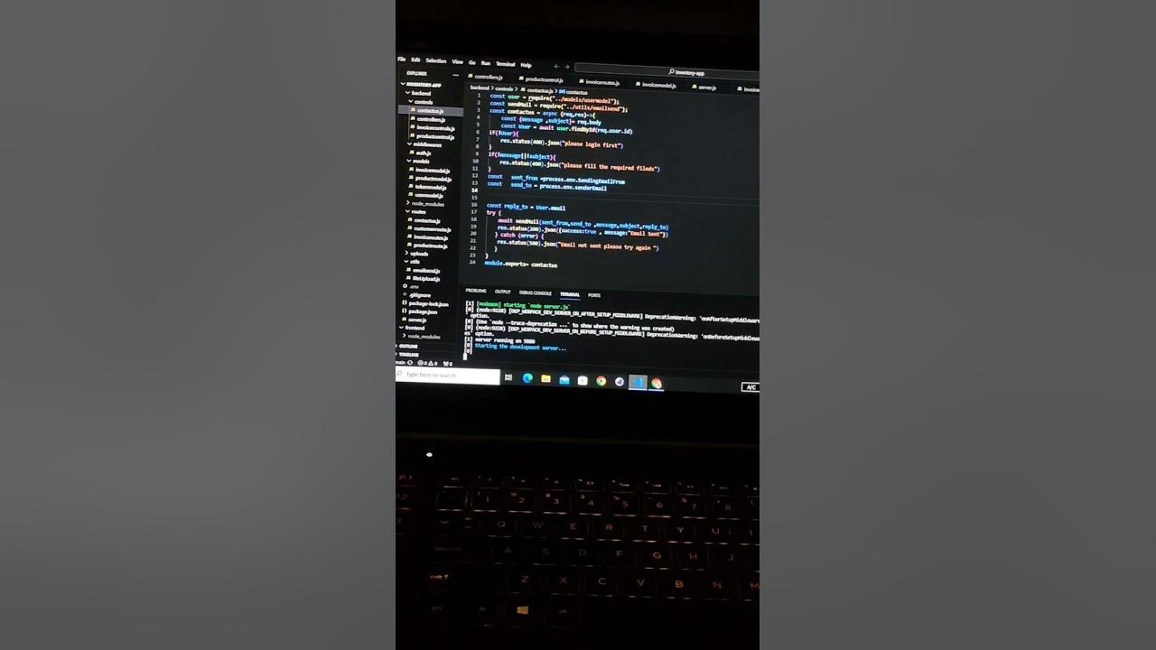 My First Project Of Mern Coding Javascriptframework Express Hacker Codeing Nodejs Backend 