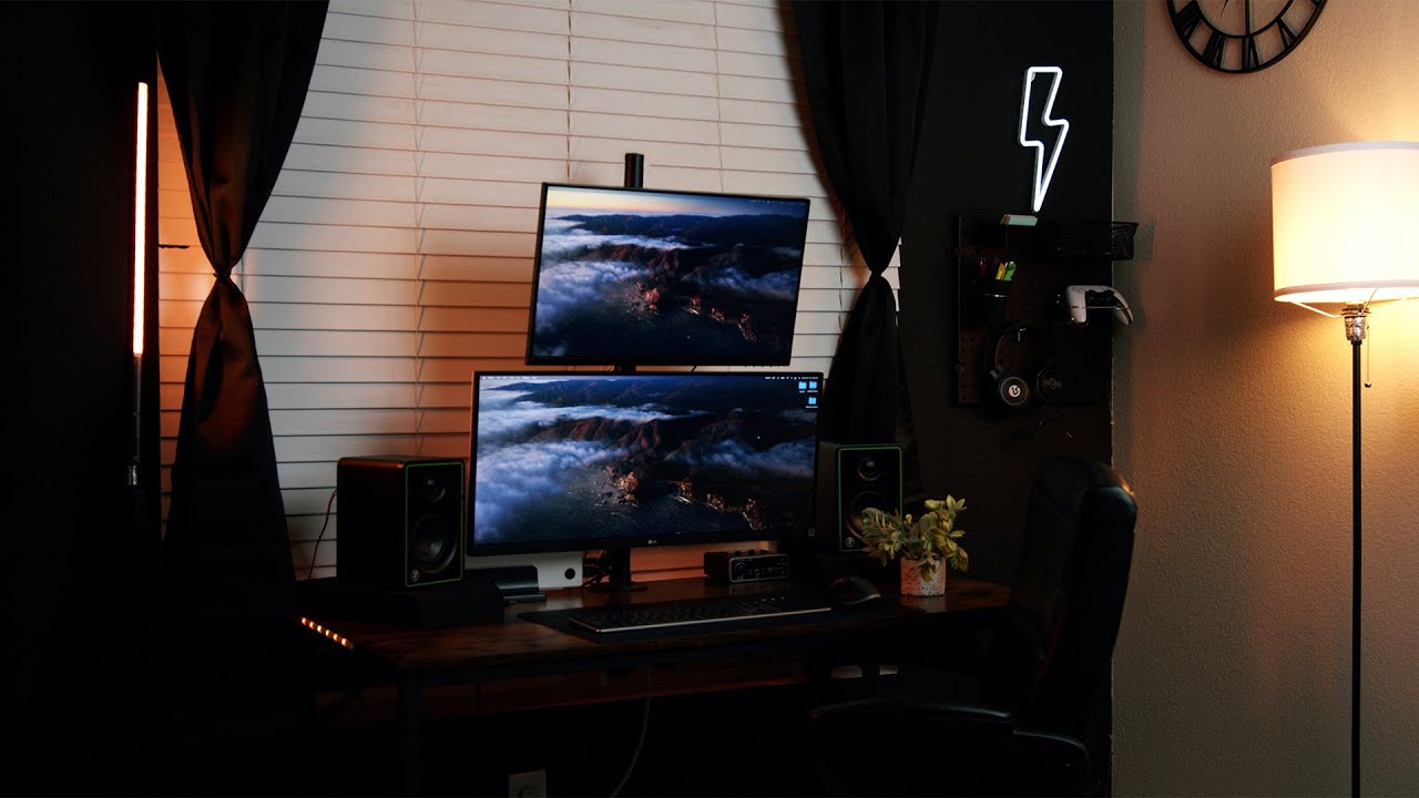 My Ultimate Home Desk Setup - Home Office Tour 2023 - YouTube