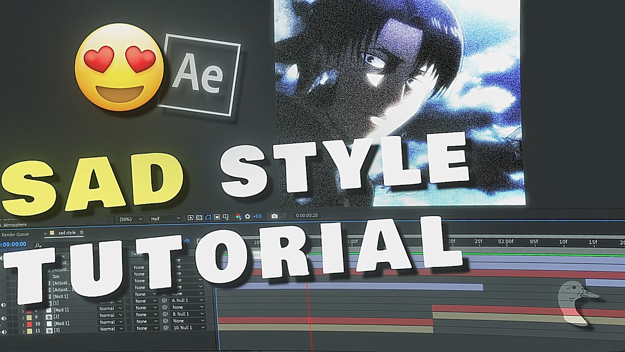 AMV Tutorial After Effects: sad style (for beginners) - YouTube