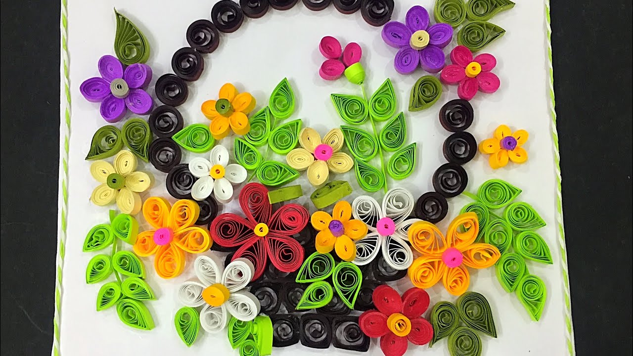 Quilled wall decors | Quilling wall frames | Wall hanging from qulling ...