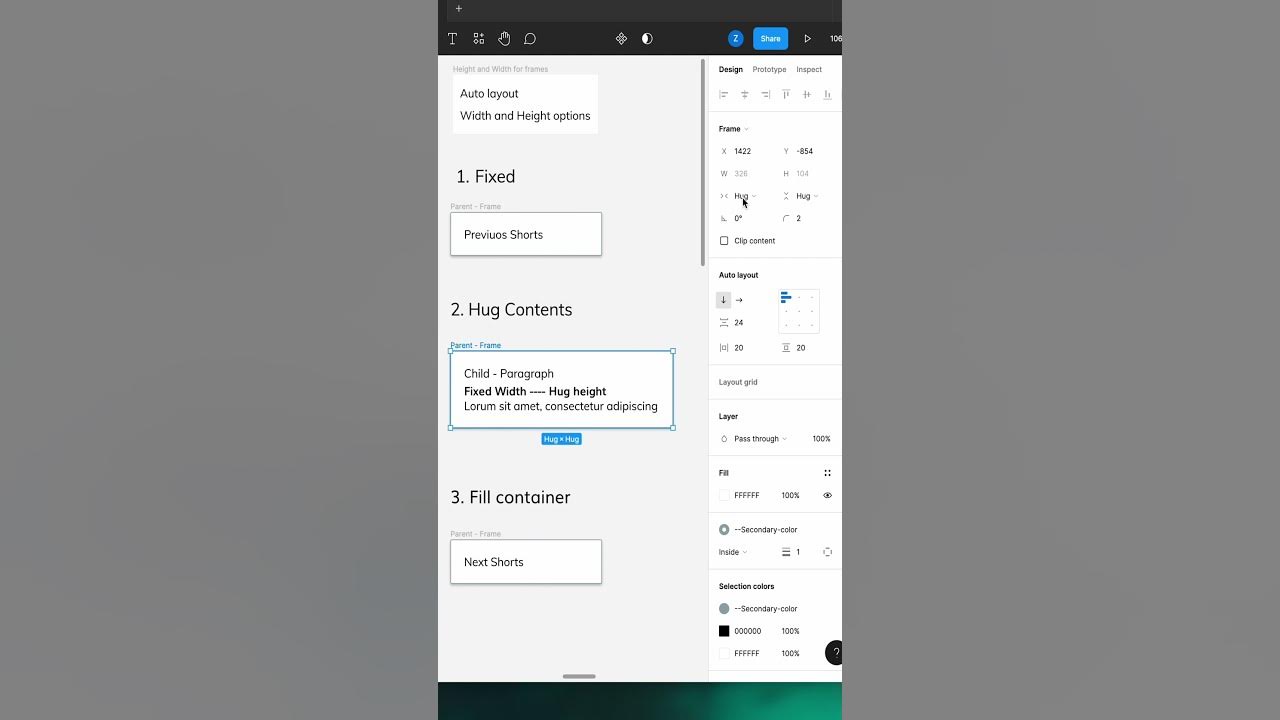 Auto layout Hug Contents in Figma - YouTube