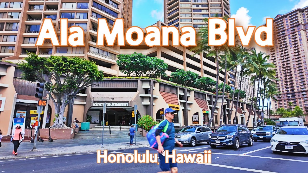 【4K】𝐖𝐀𝐋𝐊 🇺🇸 Ala Moana Blvd in Honolulu - YouTube