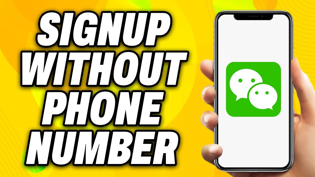 How To SignUp WeChat without Phone Number - Quick Fix - YouTube