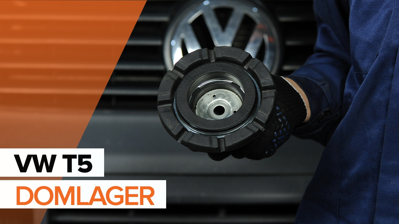 Wie VW T5 TRANSPORTER Domlager wechseln [AUTODOC TUTORIAL] - YouTube