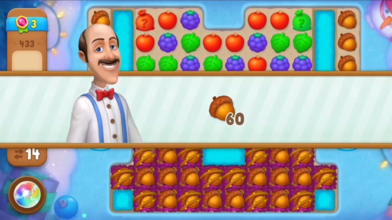 Gardenscapes Level 433 All Goals Complete - Playrix Gameplay - YouTube