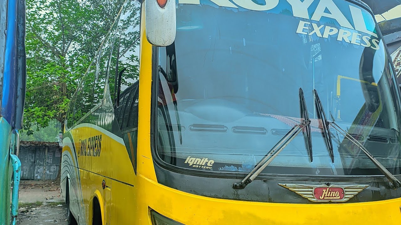 Royal express bus lover expensive Hino Ac bus jhenaidah to Dhaka ...