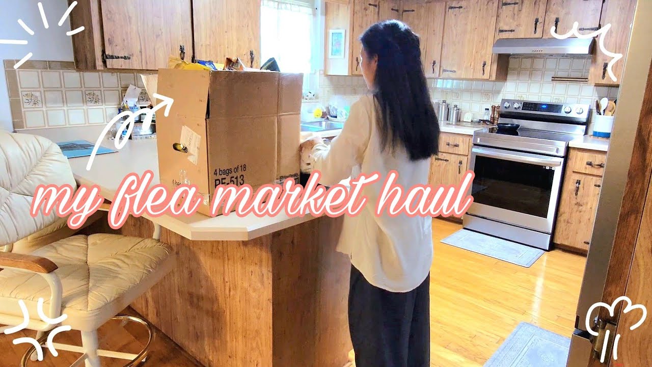 #009 My cheap flea market haul, restocking snacks, making mango jam ...