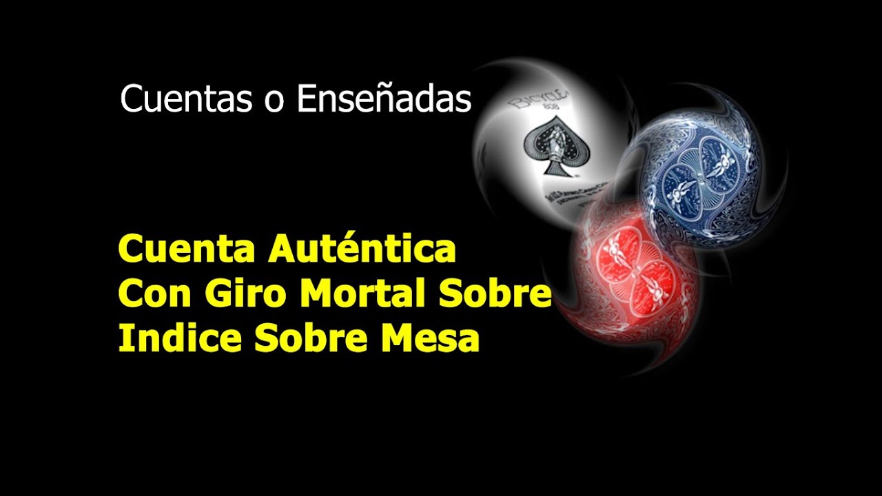 PA018 Cuenta Auténtica con giro mortal bajo medio sobre mesa - YouTube