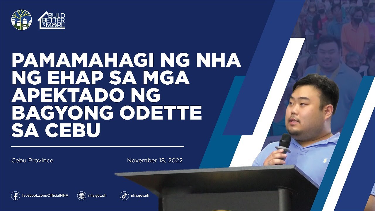 Pamamahagi ng NHA ng EHAP sa mga apektado ng Bagyong Odette sa Cebu ...
