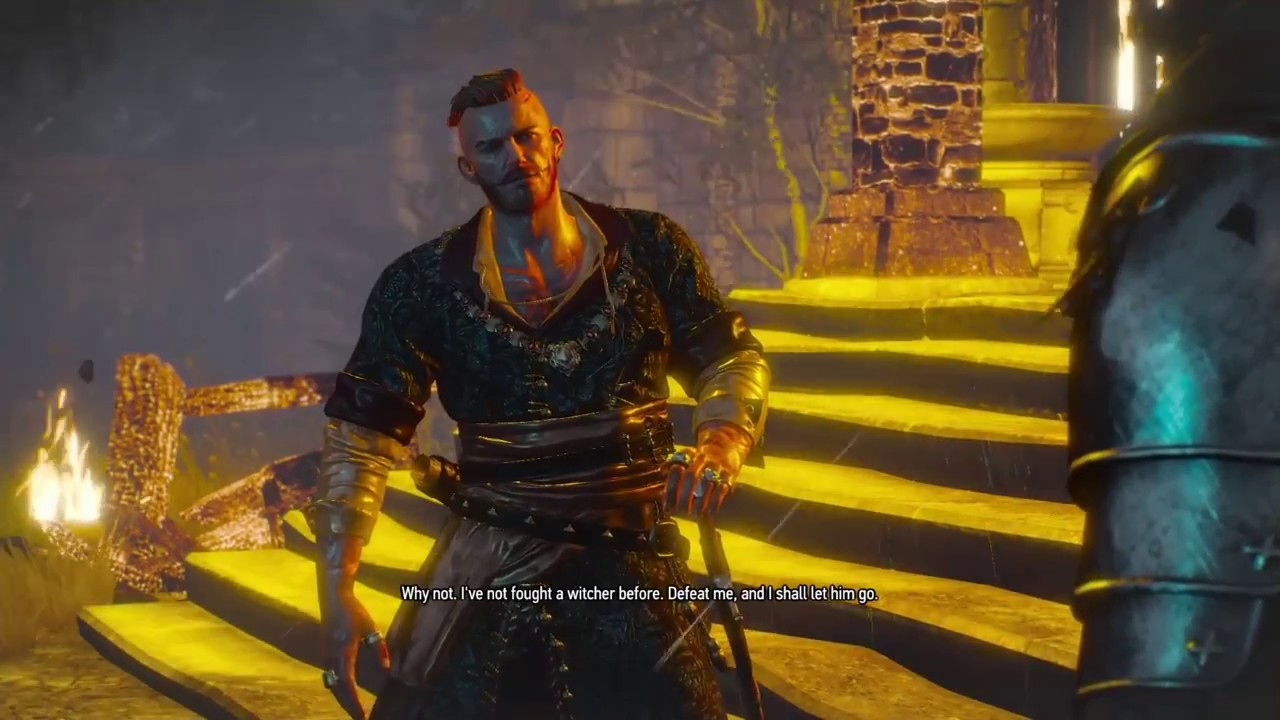 Witcher 3 - Olgierd van Everec Full Fight - YouTube