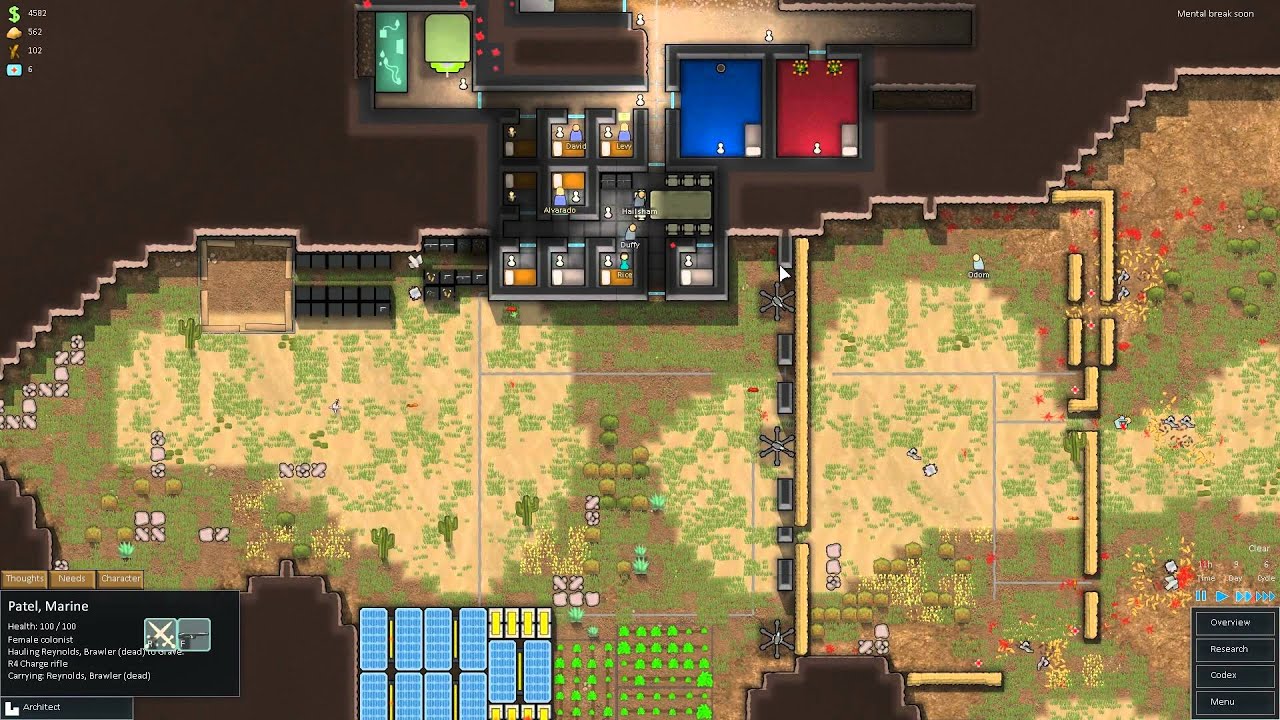 Let's Play Rimworld: 1st Colony, ep.16, Muffalo vs. Boomrat - YouTube