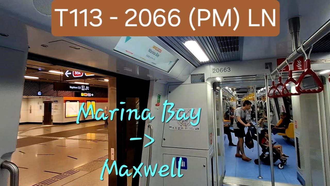 [SMRT] KSF CT251 trainset 2066 from TE20/CE2/NS27 Marina Bay to TE18 Maxwell (》TE1 Woodlands ...