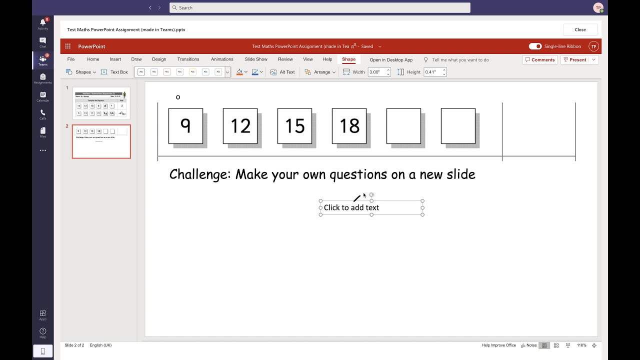 Basic PowerPoint features in Teams - YouTube