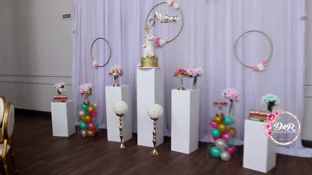 Christian Baptism for a little girl princess - Modern Trendy setup - D ...
