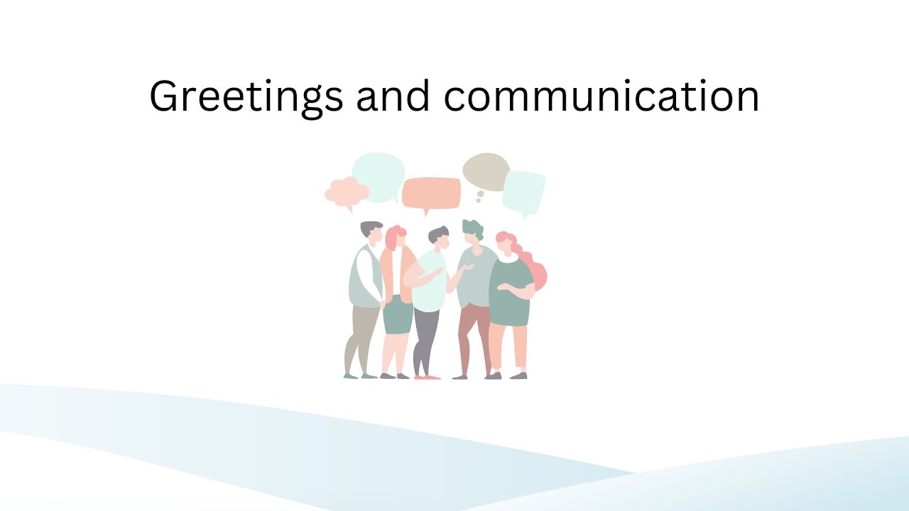 Lesson 1: Greetings and communication - YouTube