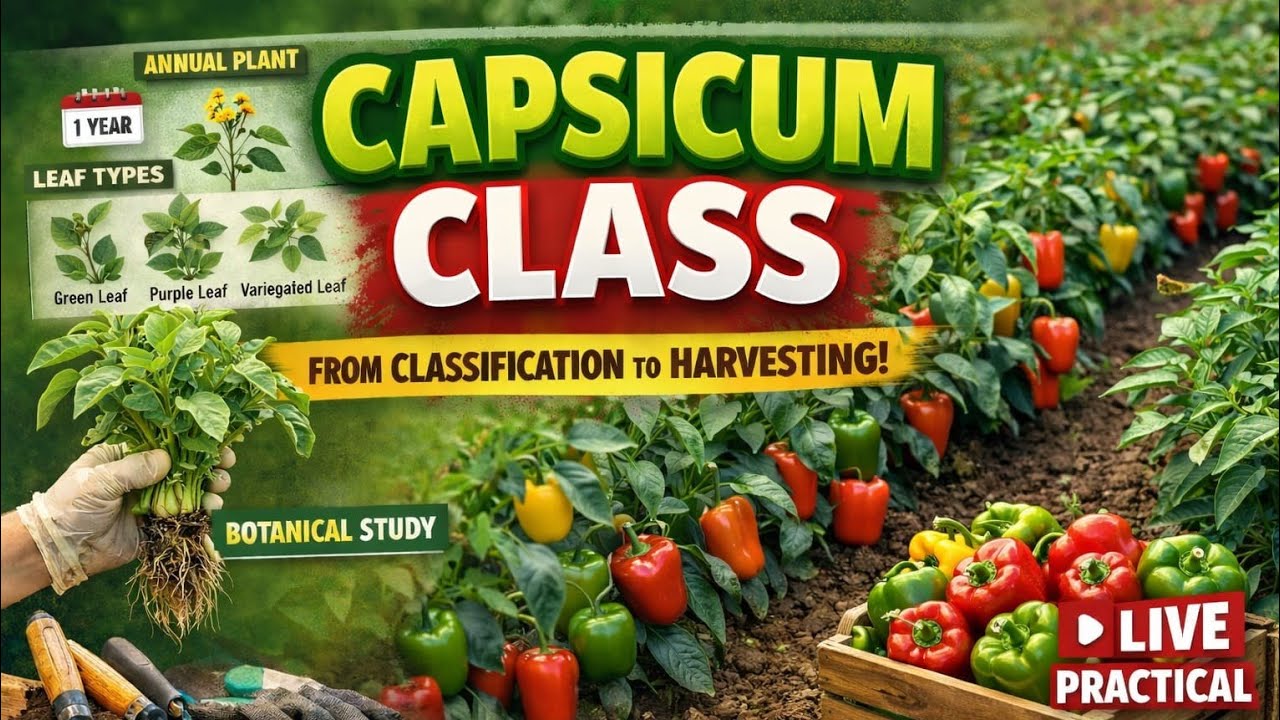 Vegetable Crops Capsicum 🪷 - YouTube
