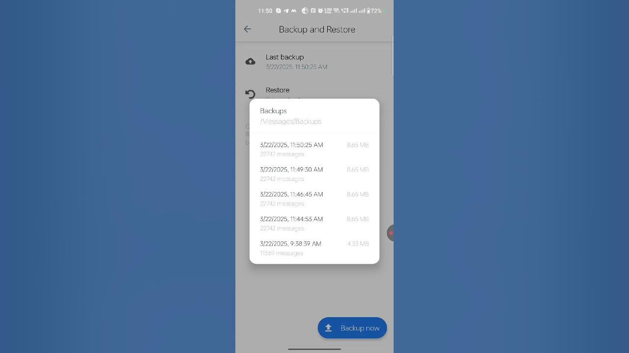 Message Backup And Restore - YouTube