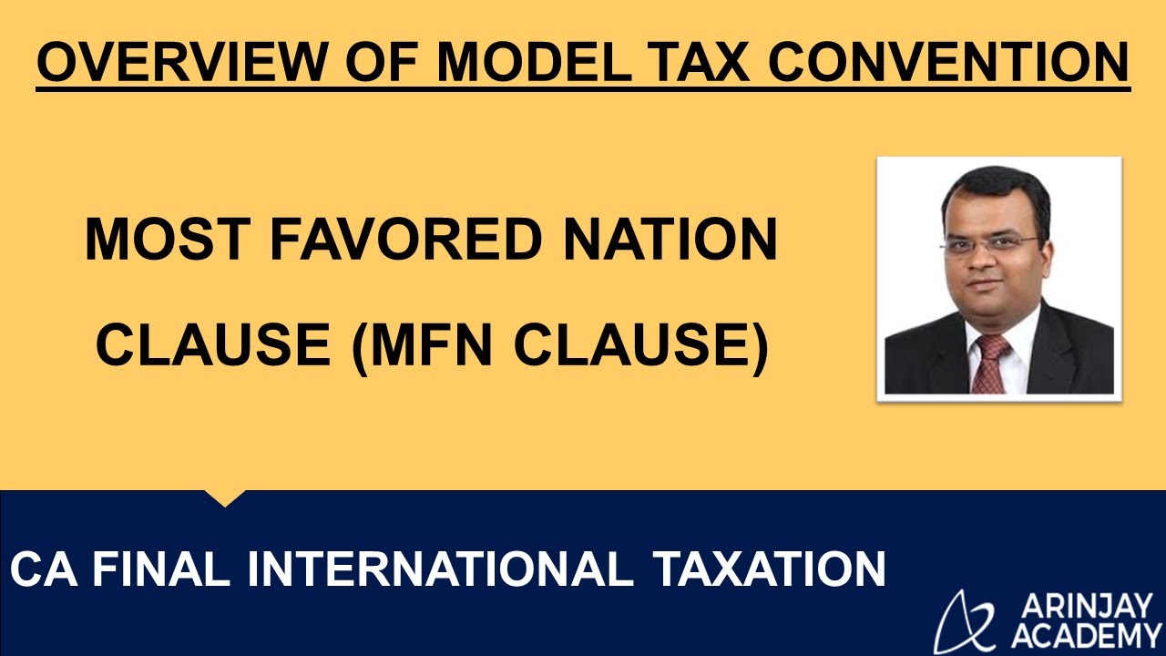 Most Favored Nation Clause MFN Clause International Taxation 91 most-favored-nation-clause-mfn-clause-international-taxation-91