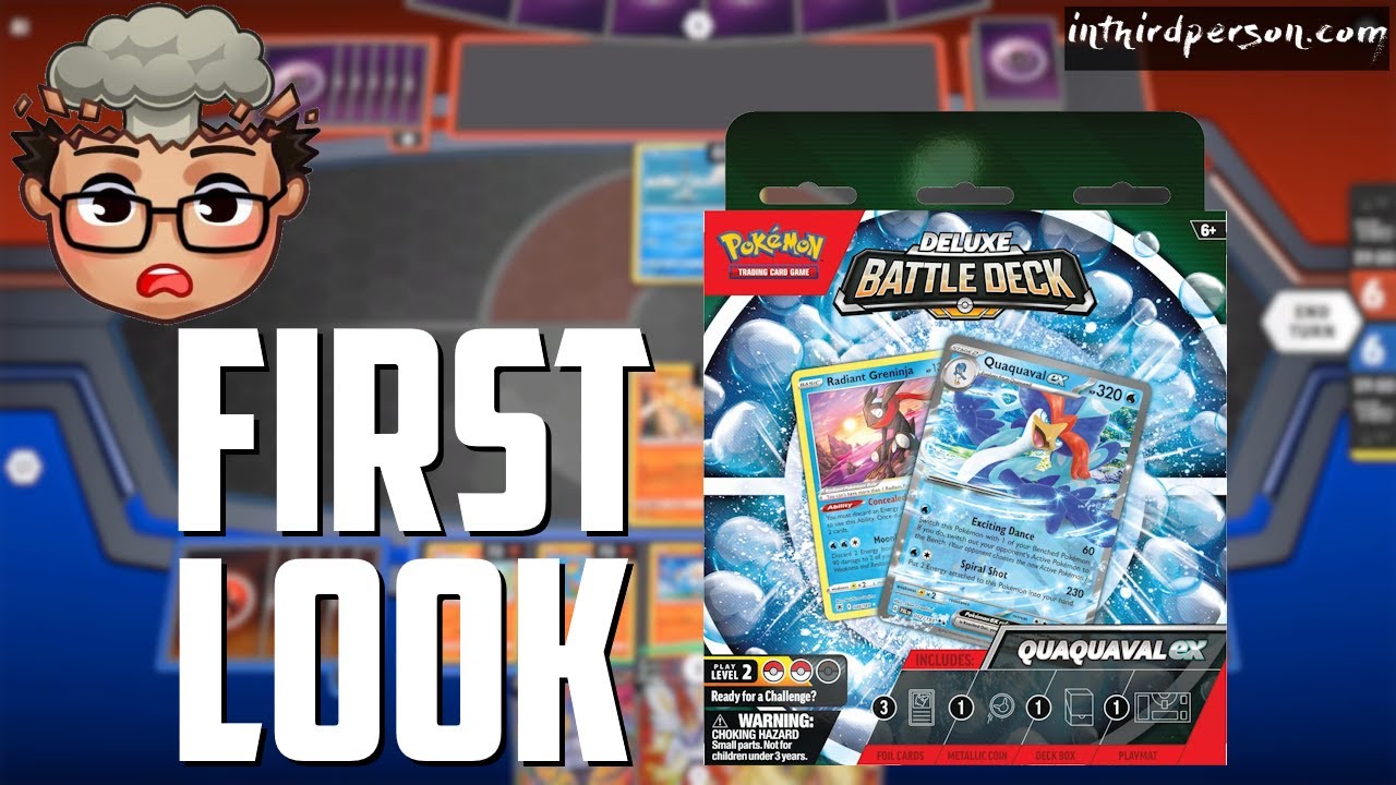First Look at the Quaquaval ex Deluxe Battle Deck! - (Pokemon TCG Deck ...