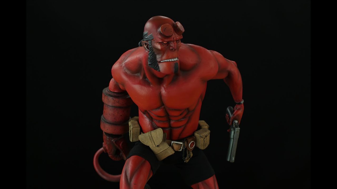 Sideshow HellBoy Premium Format, comic version. - YouTube