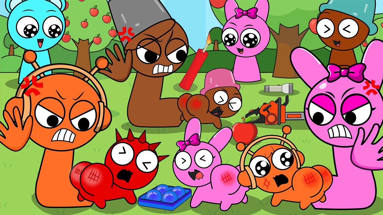 Sprunki Oren Dad Is Angry | Best Compilation | Sprunki Funny Animation ...