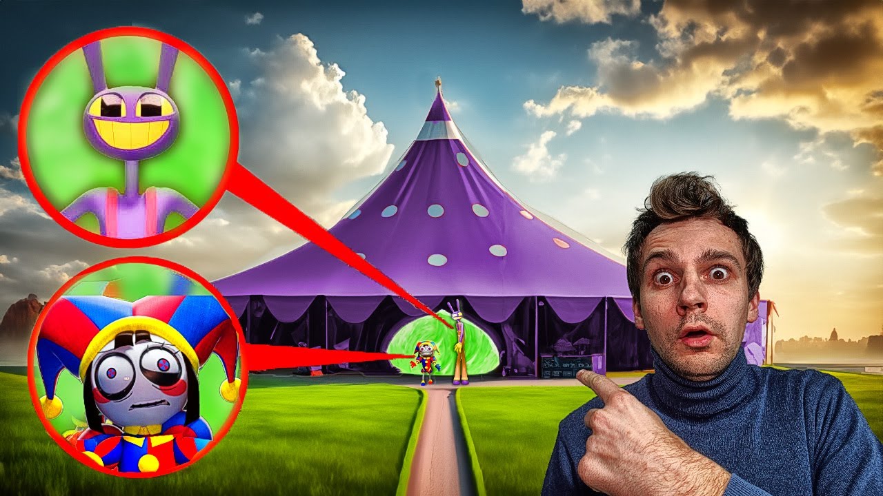 POMNI AND JAX THE AMAZING DIGITAL CIRCUS IN REAL LIFE - YouTube