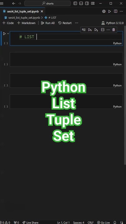 Python List Tuple Set #programming #python - YouTube