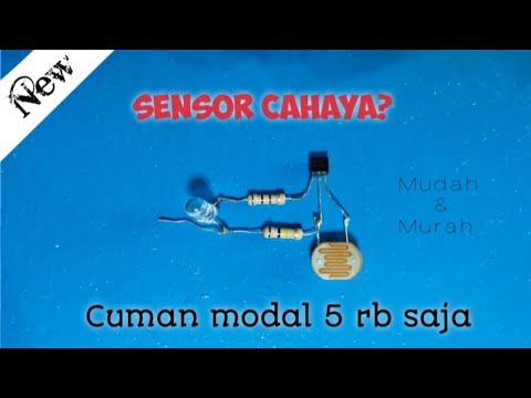 Cara membuat saklar menggunakan sensor cahaya | project LDR - YouTube