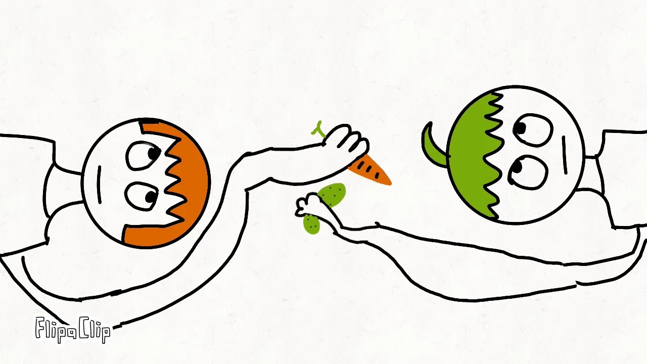 Pickle and carrot war - YouTube