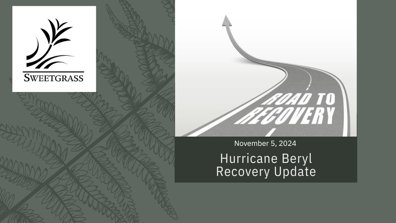 Del Webb Sweetgrass Hurricane Beryl Recovery Update - YouTube