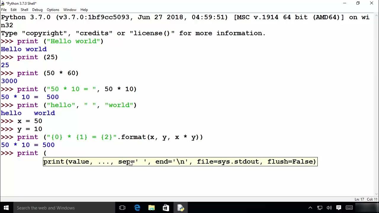 Python Tutorial for Beginners 5 Python print and input Function - YouTube