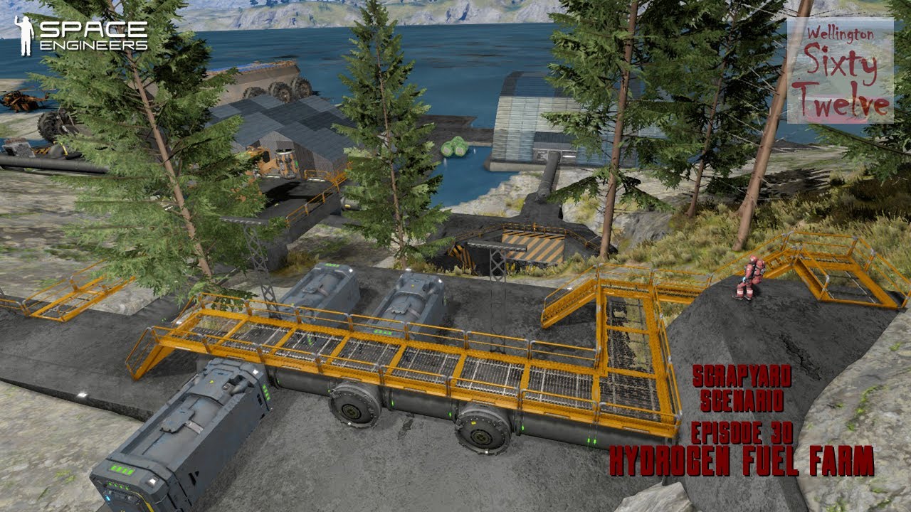 Scrapyard EP30 - Hydrogen Fuel Farm (Space Engineers) - YouTube