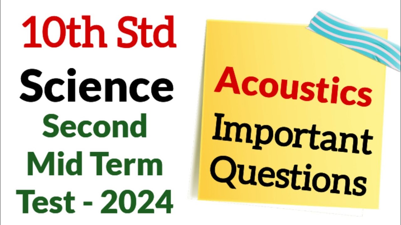 10th Std - Science | Second Mid Term Test - Important Questions - YouTube