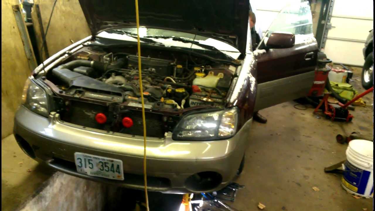 Subaru Outback Headers Removed (Flames!) - YouTube