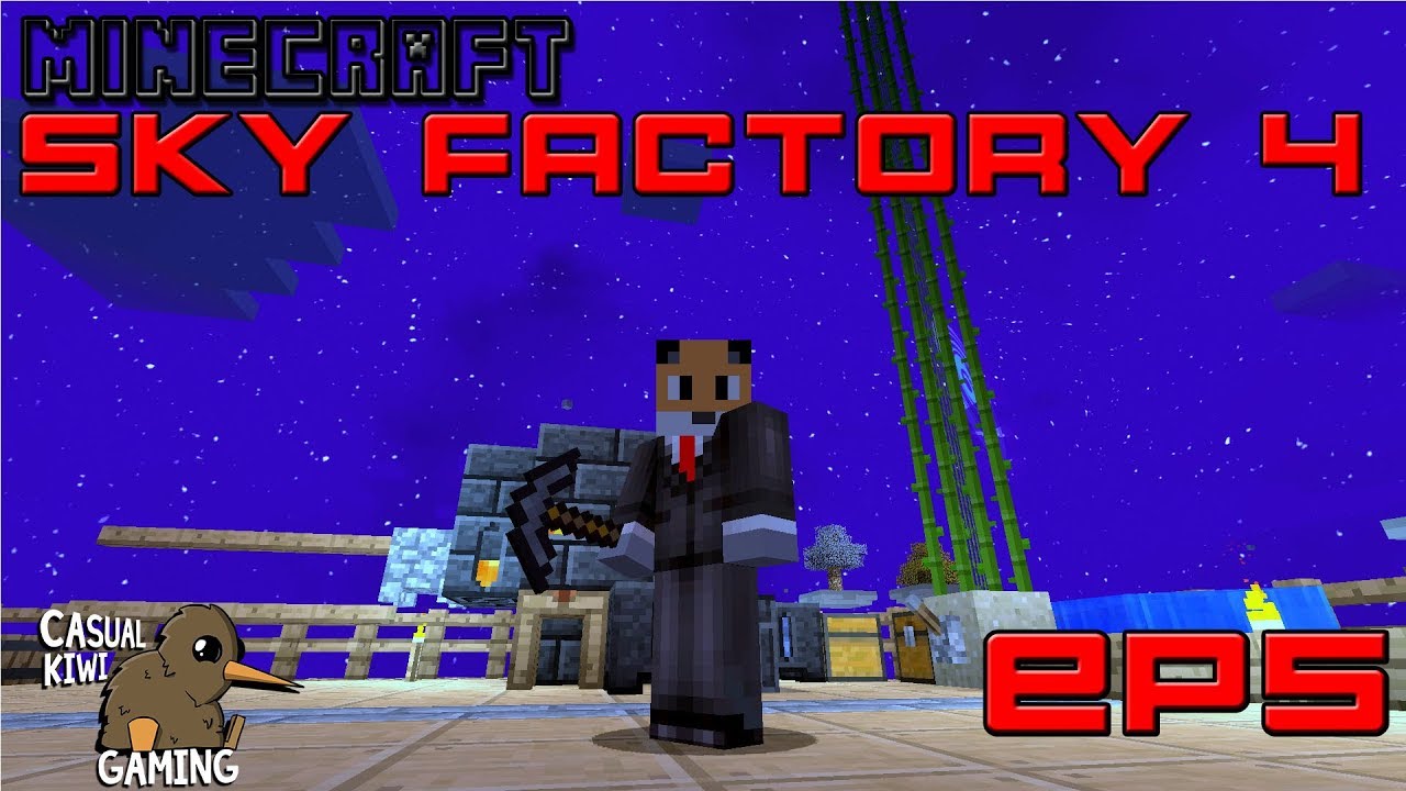 Sky Factory 4 EP5: Gold, Diamonds and smeltery automation - YouTube