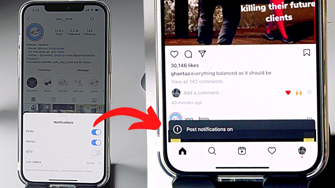 How to Turn ON Post Notifications on Instagram - YouTube