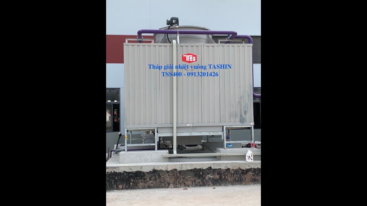 Thap giai nhiet vuông tashin TSS400, TSS350, 400rt, 400ton, 350ton, 350rt. - YouTube