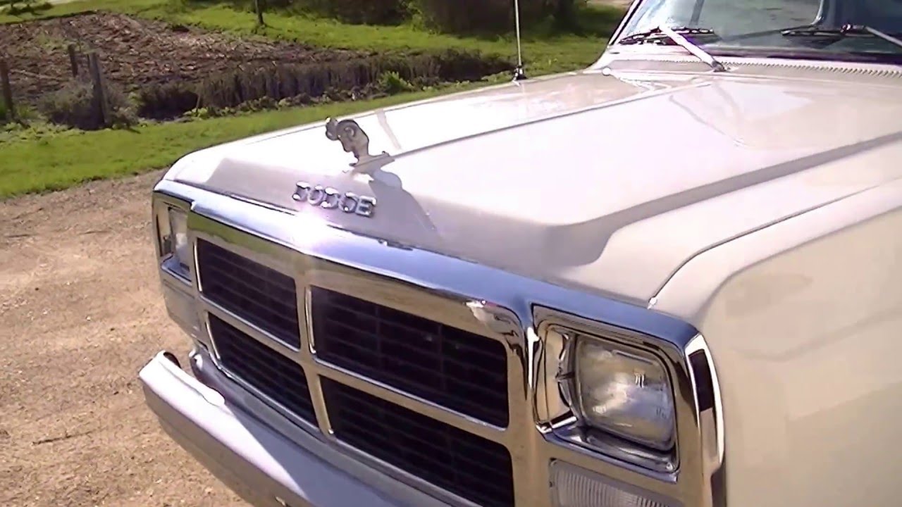 1983 Dodge pick-up truck w/slant 6 just restored part 1 - YouTube