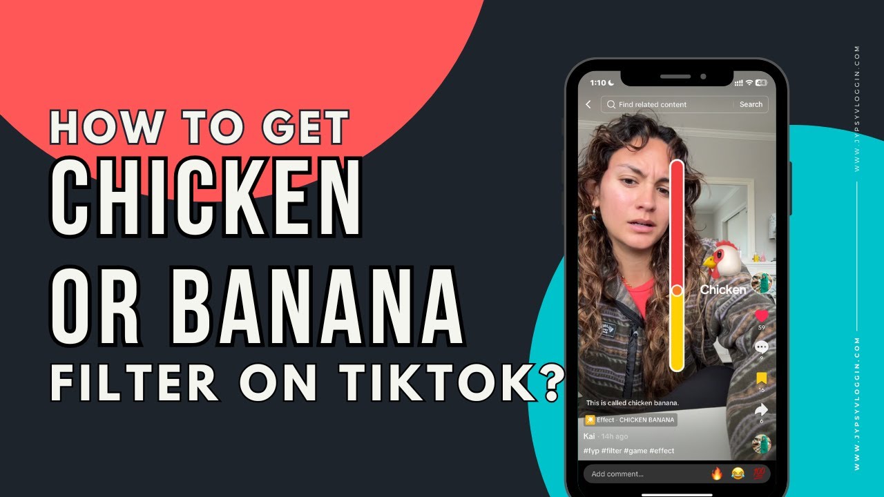 How to get the Chicken or Banana filter on TikTok? - YouTube