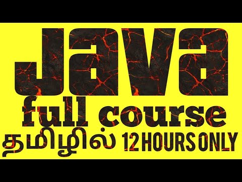 Java Full course in Tamil/Java easy learning in Tamil/Java tamil/Java ...