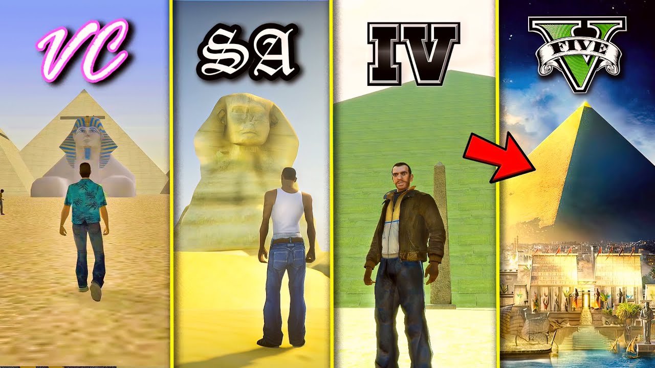 Visiting EGYPT😍 in GTA Games | Pyramids - YouTube